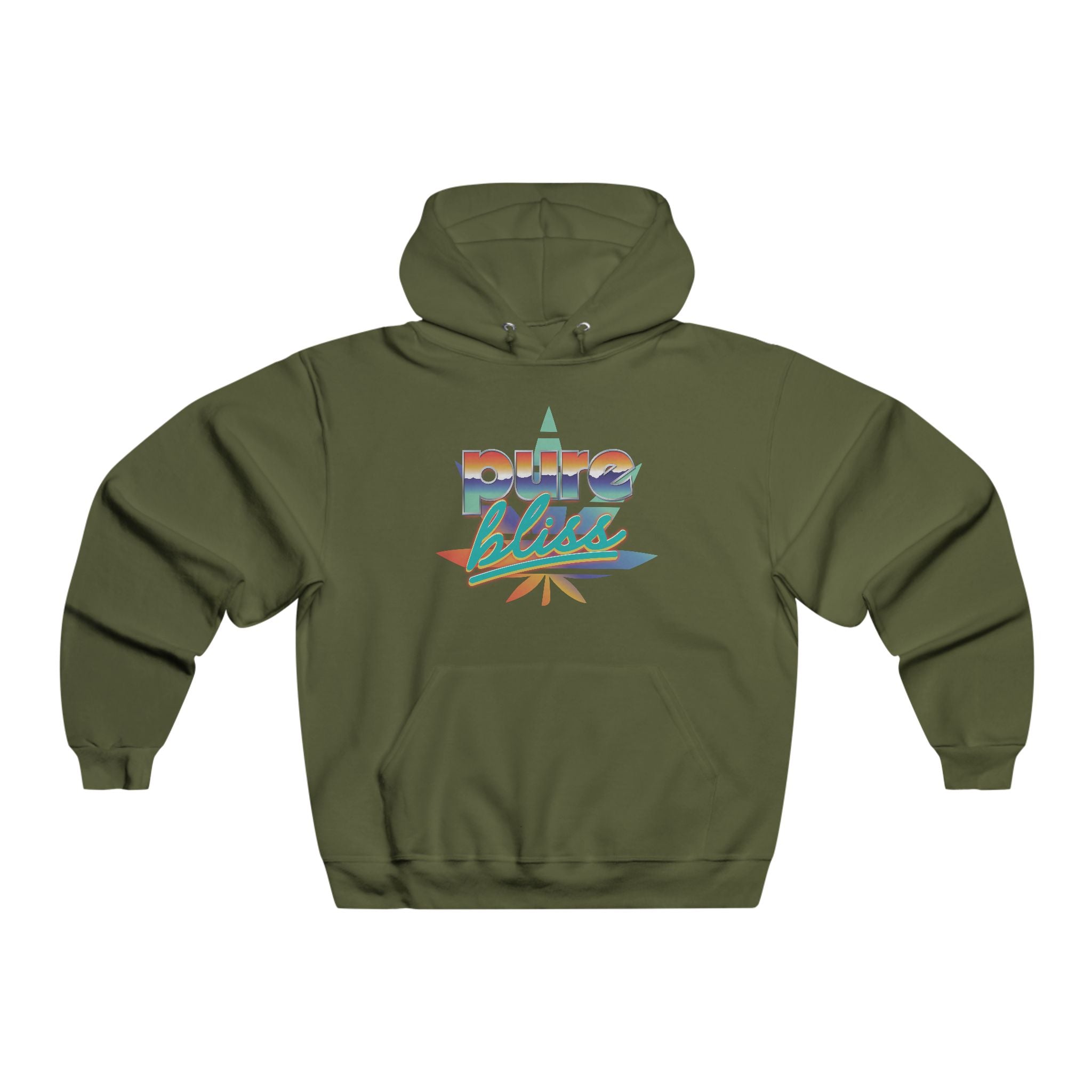 Hooded Sweatshirt - Pure Bliss Logo with Miami Vice Colors